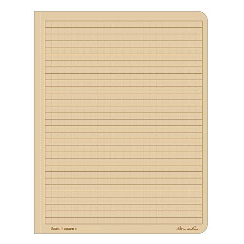 Rite in the Rain Weatherproof Hard Cover Notebook, Tan Cover, Universal Pattern (No. 970TF-LG), 8.75 x 6.75 x 0.625