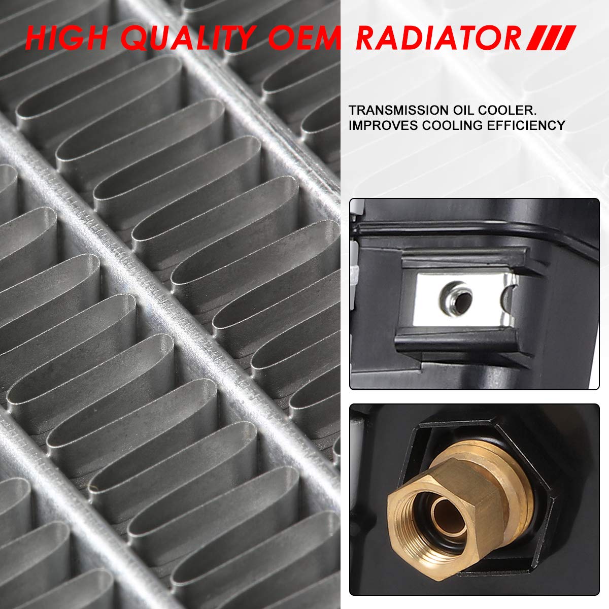 Auto Dynasty DPI 2173 Factory Style 1-Row Cooling Radiator Compatible with Ford Ranger Explorer Mazda B3000 B4000 Mercury Mountaineer 2.3L 3.0L 4.0L AT 98-11, Aluminum Core
