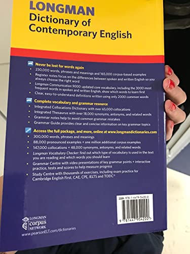 Longman Dictionary of Contemporary English 6 paper