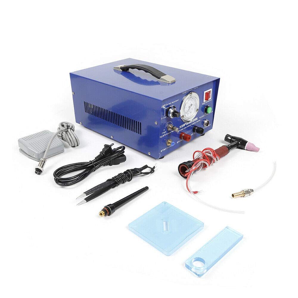 DNYSYSJ Automatic Spot Welder, 110V Jewelry Spot Welding Machine Pulse Argon Necklace Bracelet Arc Welding Machine for Gold, Silver, K Gold, Palladium, Platinum,Titanium, Copper