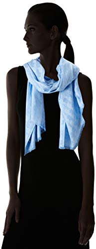 Karl Lagerfeld Paris Women's Two Toned Pashmina Scarf, Blue, One Size