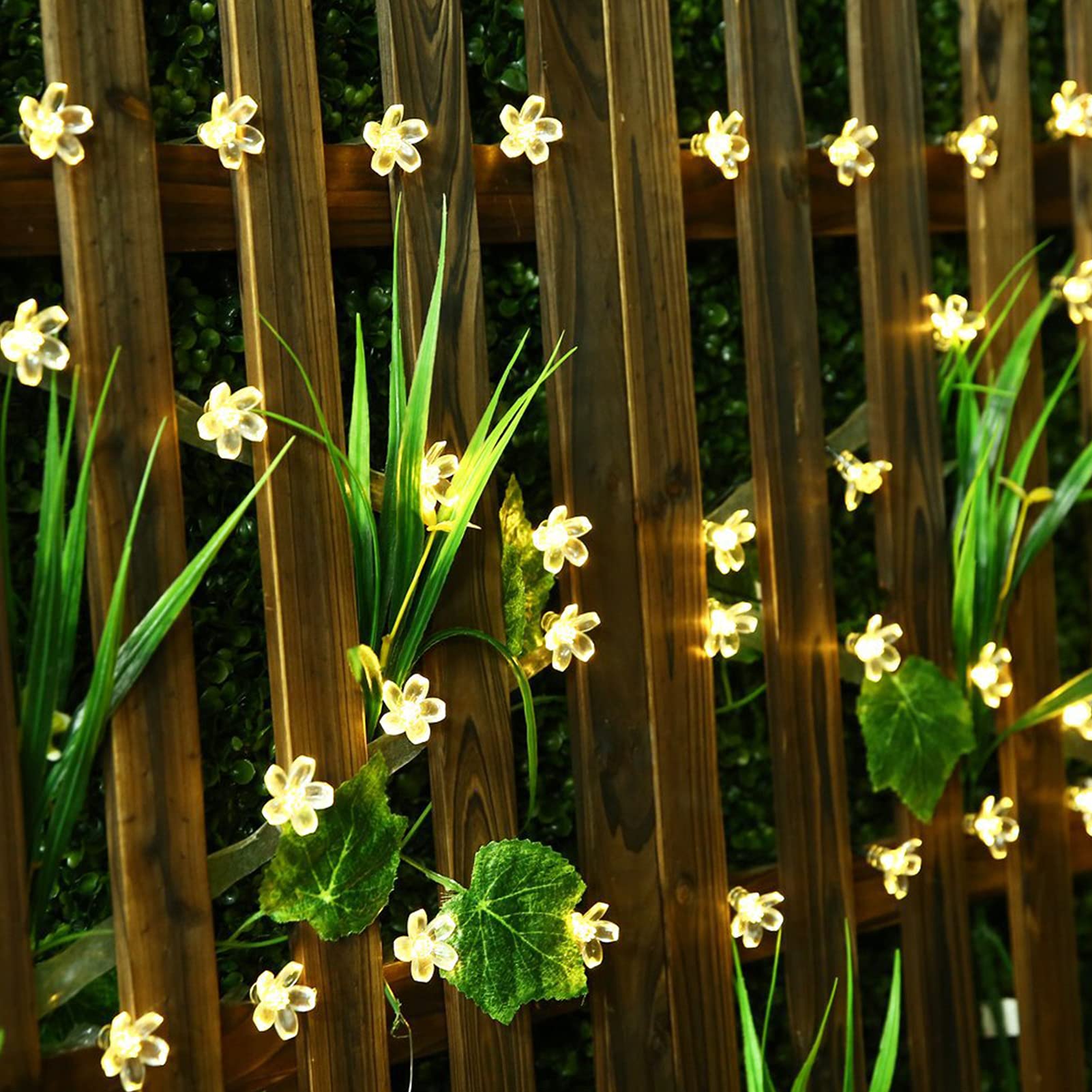 Snufeve String Lamp, Solar Fairy Lights Solar String Lights Tree Light Flowers Lights for Home Courtyard, Garden, Yard, Lawn, Terrace