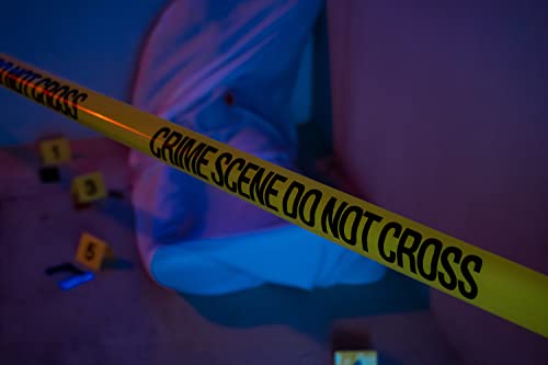 Crime Scene Do Not Cross Barricade Tape 3 X 100 • Bright Yellow with a Bold Black Print • 3 in. Wide for Maximum Readability • Tear Resistant