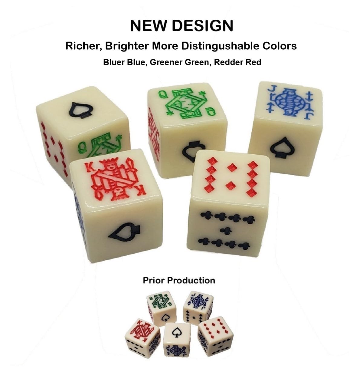 Liphontcta Cyber-Deals (2) Sets of 5 Poker Dice 16mm (Total 10 Dice)