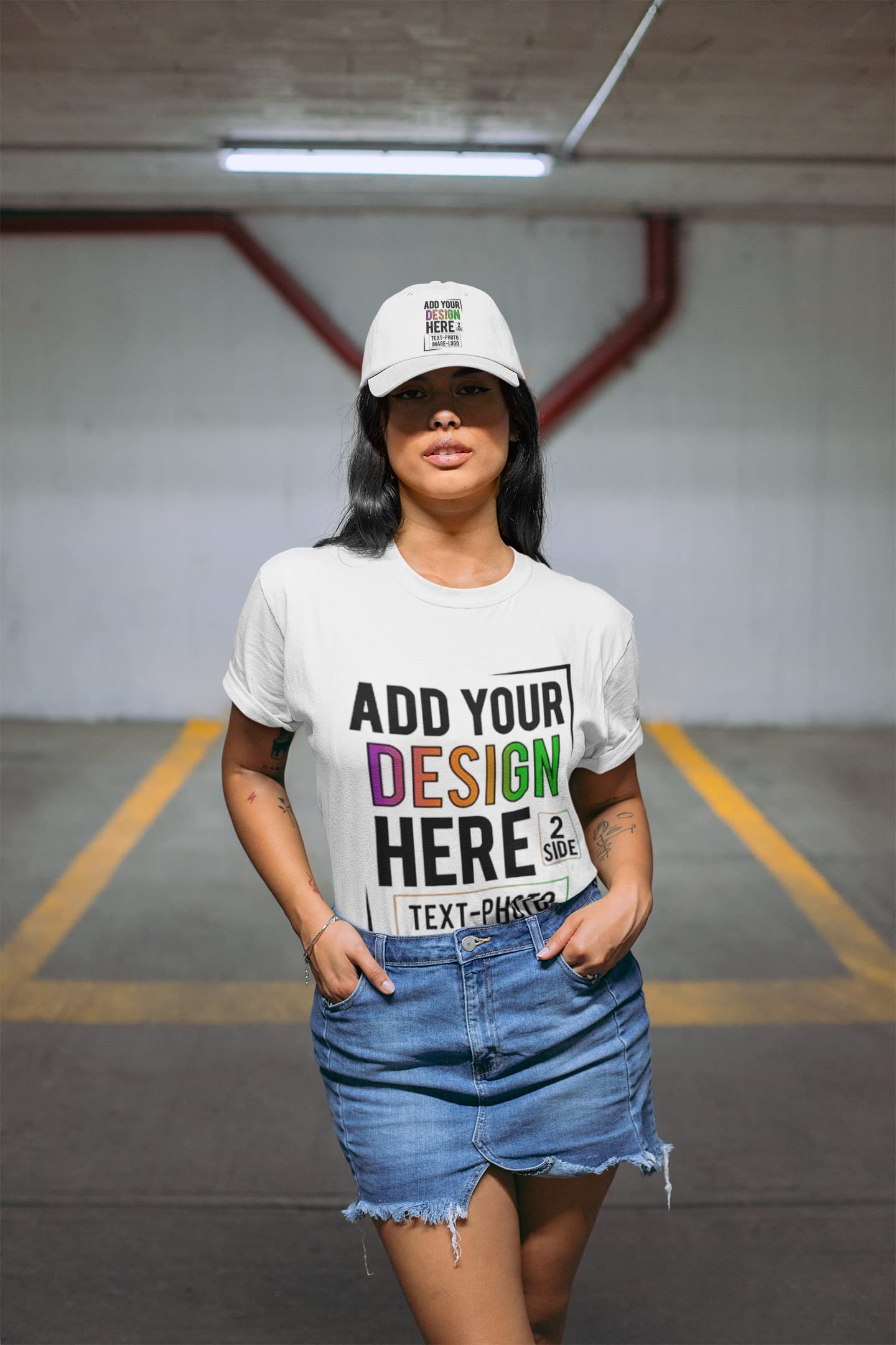 Artist Shot Step Up Your Style Game with Our Dad Custom Hats for Men, Made in USA Personalized Hats, Hook & Loop Closure Custom Hats Design Your Own with Your Dream Picture & Text hat Multi