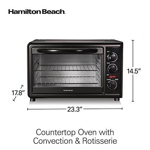 Hamilton Beach Counter Top Oven with Convection & Rotisserie Extra Large Capacity - 31101