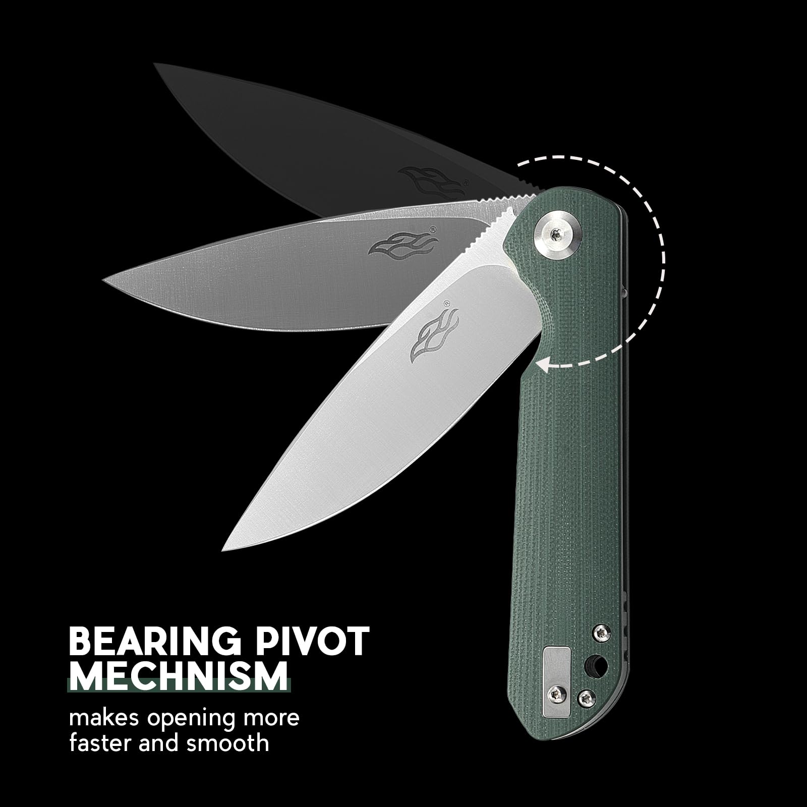 Ganzo Firebird FH41 BK D2 Steel Blade G10 handle Pocket Folding Knife EDC Tool