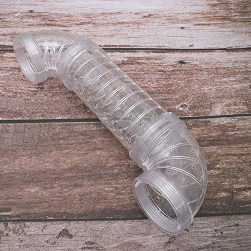 Hamster Tube Hamster Tubes Hamster Tunnels Transparent Curved Pipe Small Animals Pet Cage DIY Tunnel Excercise Toy for Mouse Gerbil Chinchilla Squirrel