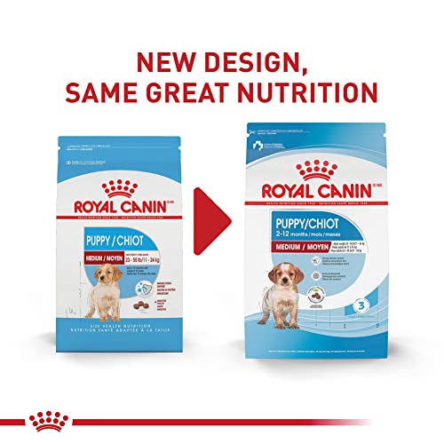 Royal Canin Medium Puppy Dry Dog Food, 17 lb bag