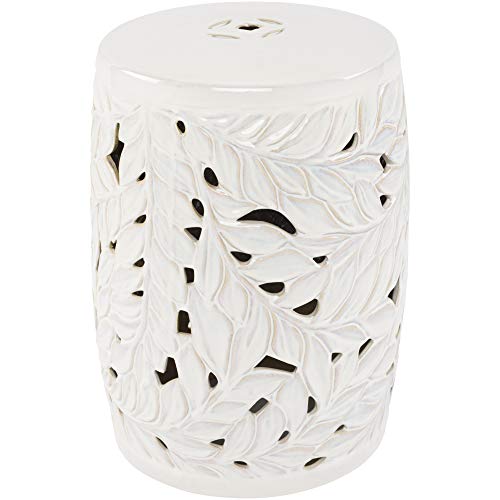 Artistic Weavers Tropics Garden Stool, White