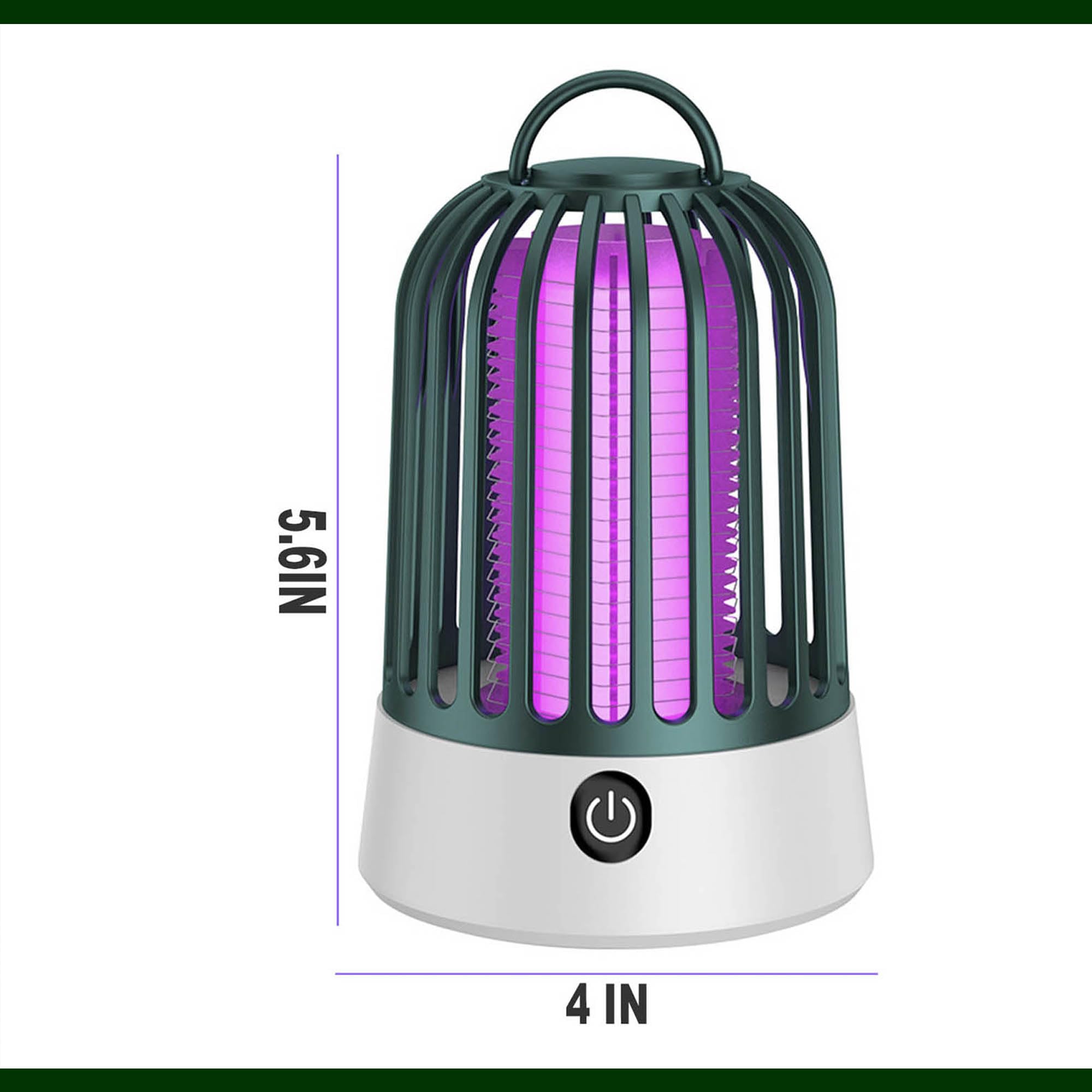 Bug Zapper Outdoor Indoor, Electric Mosquito Zapper, Portable Rechargeable Bug Zapper, Fly Trap, Waterproof Insect Killer, Electric Fly Zapper for Home, Patio, Camping, Kitchen