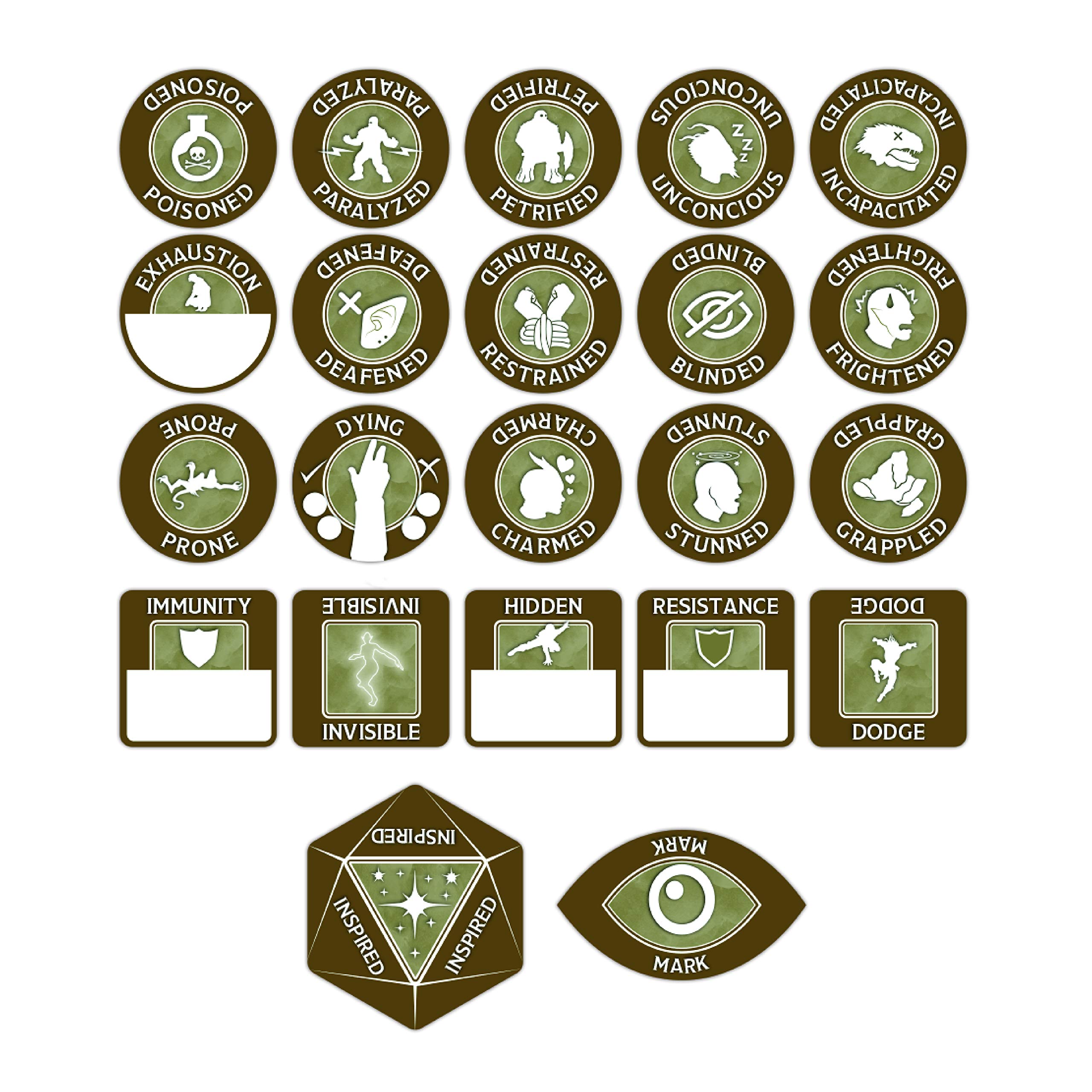 Gale Force Nine Ranger Token Set, Multicolor