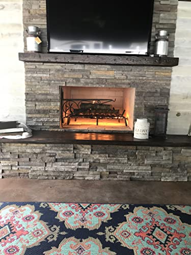 EasyFirePits 36 Inch Stainless Steel Lifetime Warranted Gas Fireplace Replacement Burner Straight END-FED Gas Log Lighter