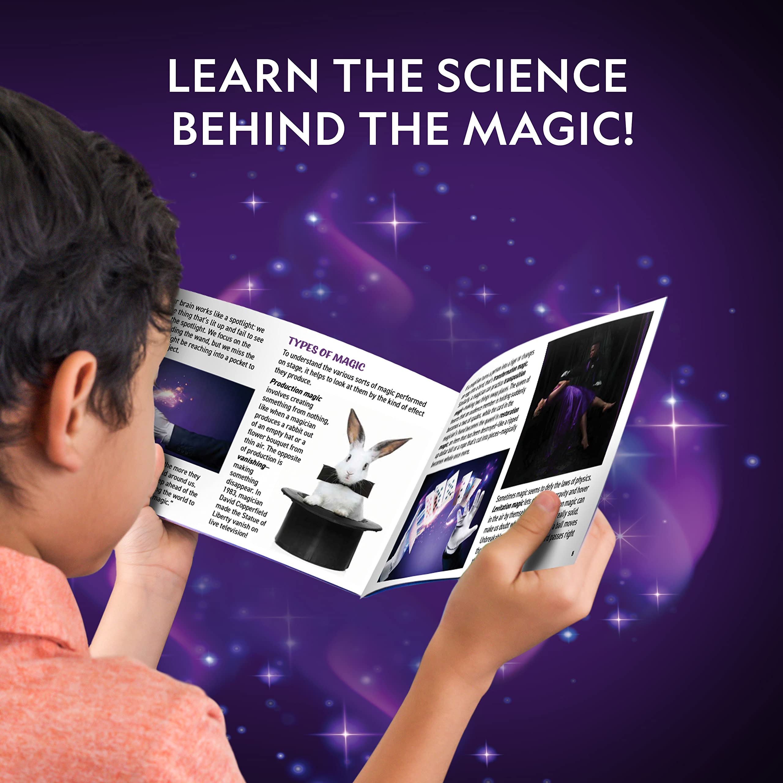 NATIONAL GEOGRAPHIC Magic Kit - 45 Magic Tricks for Kids to Perform with Step-by-Step Video Instructions for Each Trick Provided by a Professional Magician, Toys for Boys and Girls