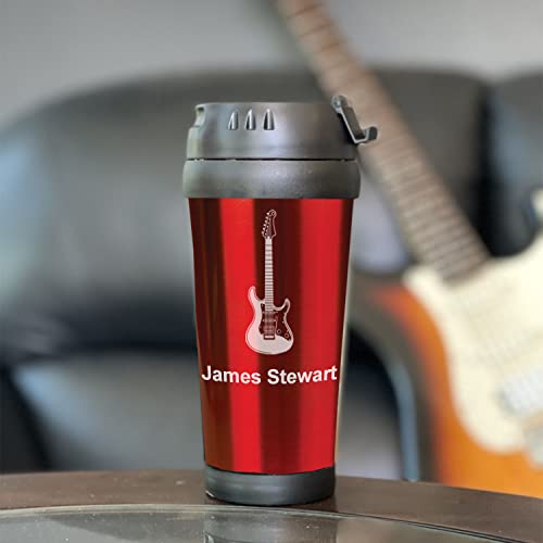 LaserGram 16oz Coffee Travel Mug Widow Spider, Personalized Engraving Included (Red)