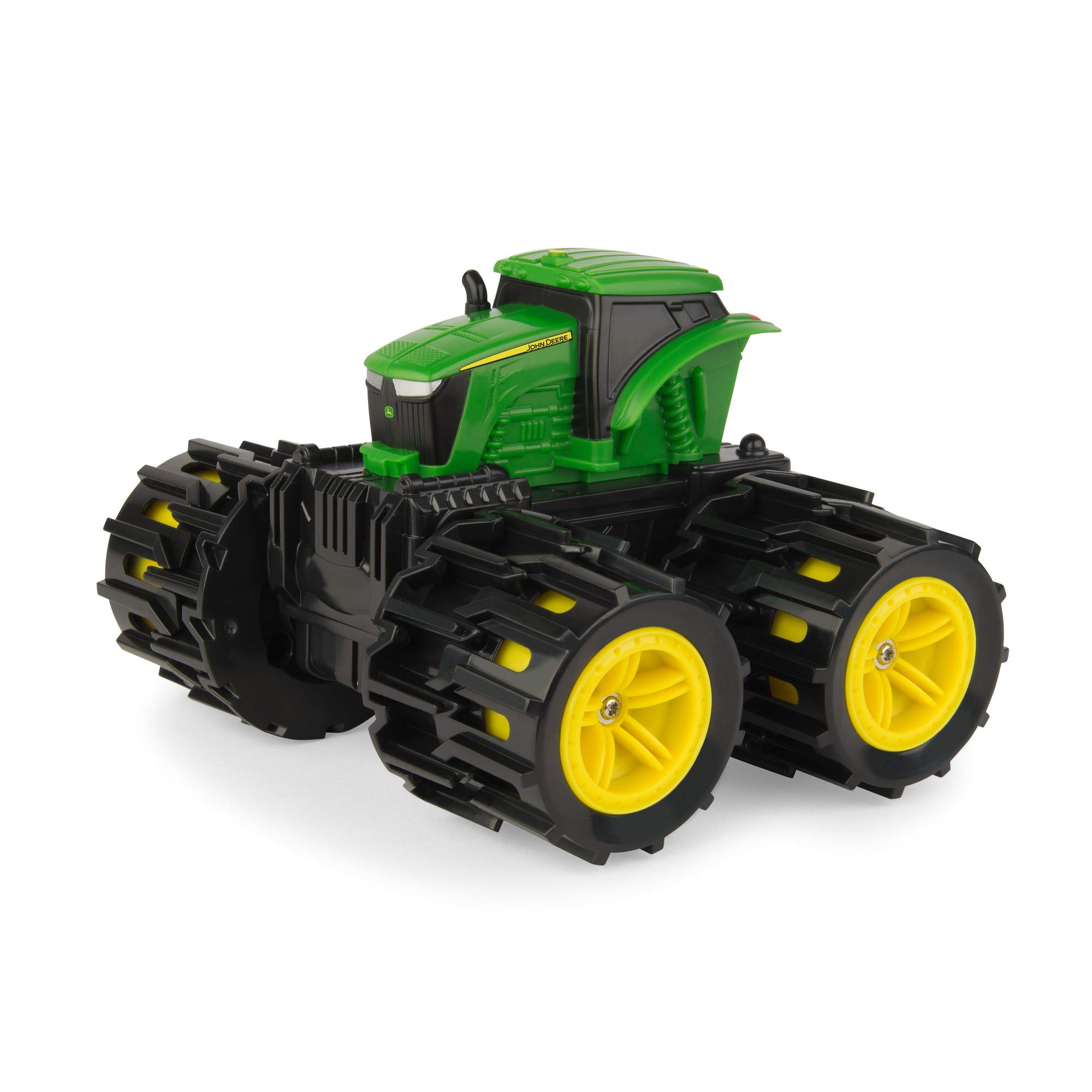 JOHN DEERE TOMY Monster Treads Mega Monster Wheels Tractor, Green/Yellow/Black