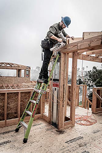 Little Giant Ladders, King Kombo, Professional, 5 Ft. A Frame, 8 Ft. Extension, Fiberglass, Type 1AA, 375 lbs Weight Rating, (13580-001)