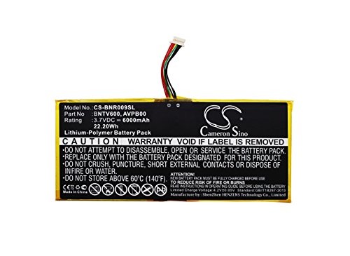 Cameron Sino New Replacement Battery Fit for Barnes & Noble(6000mAh / 22.20Wh)