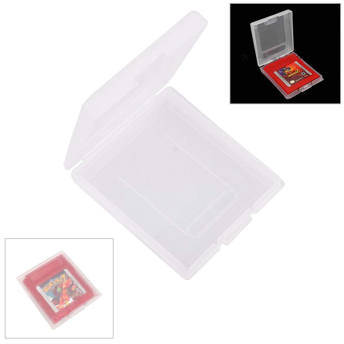 JOINSI 10 x Clear Plastic Game Cartridge Case Dust Cover Protective Storage Box for Nintendo Gameboy Color GBC GB GBP