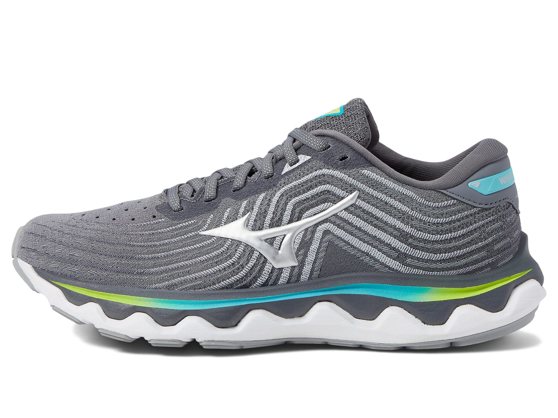 Mizuno Women's Wave Horizon 6 Sneaker, Ultimate Grey/Silver, 9