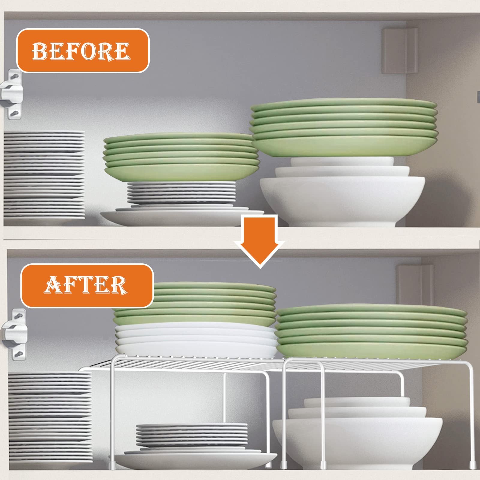 Chest Freezer Organizer Bin Expandable Wire Basket Storage, Cabinet Shelf Organizer Freezer Shelf Rack