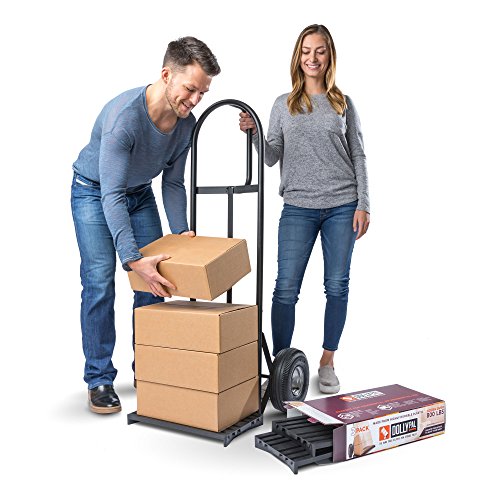 Dolly Pal Hand Truck Helper and Mini Storage Pallet 18" x 10" x 1.5" (3-Pack Box)