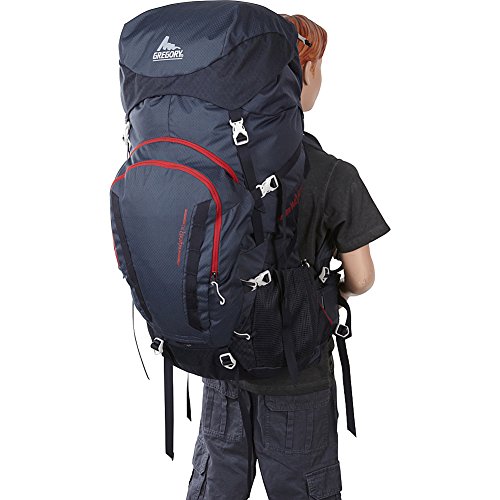 Gregory unisex-teen Mountain Products Wander 70 Kid's Overnight Hiking Backpack, Shadow Black