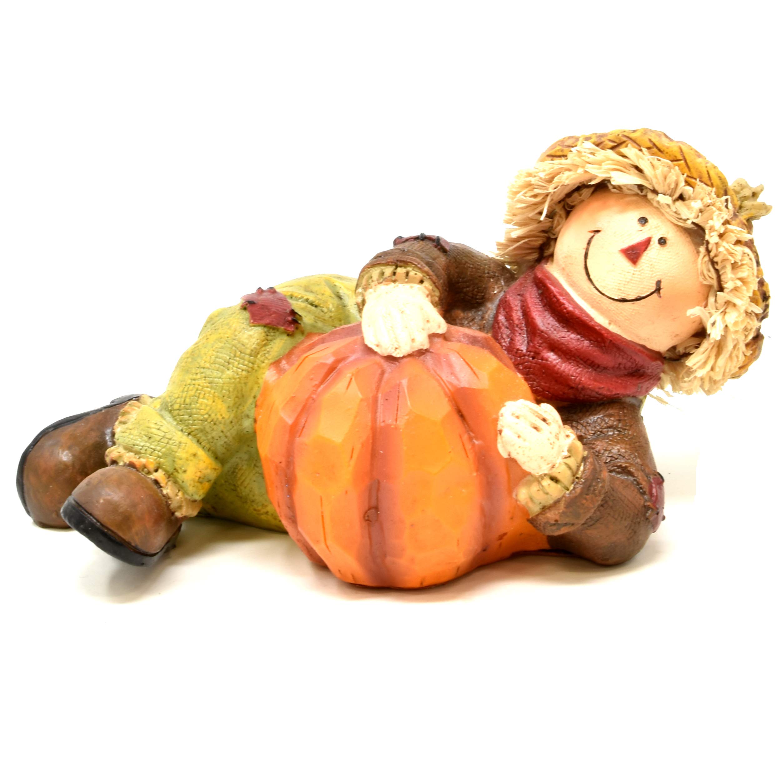 Gift Boutique Thanksgiving Fall Scarecrows Table Decor Figurines with Pumpkins Set of 3 Autumn Harvest Gifts Home Office Party Supplies Centerpiece