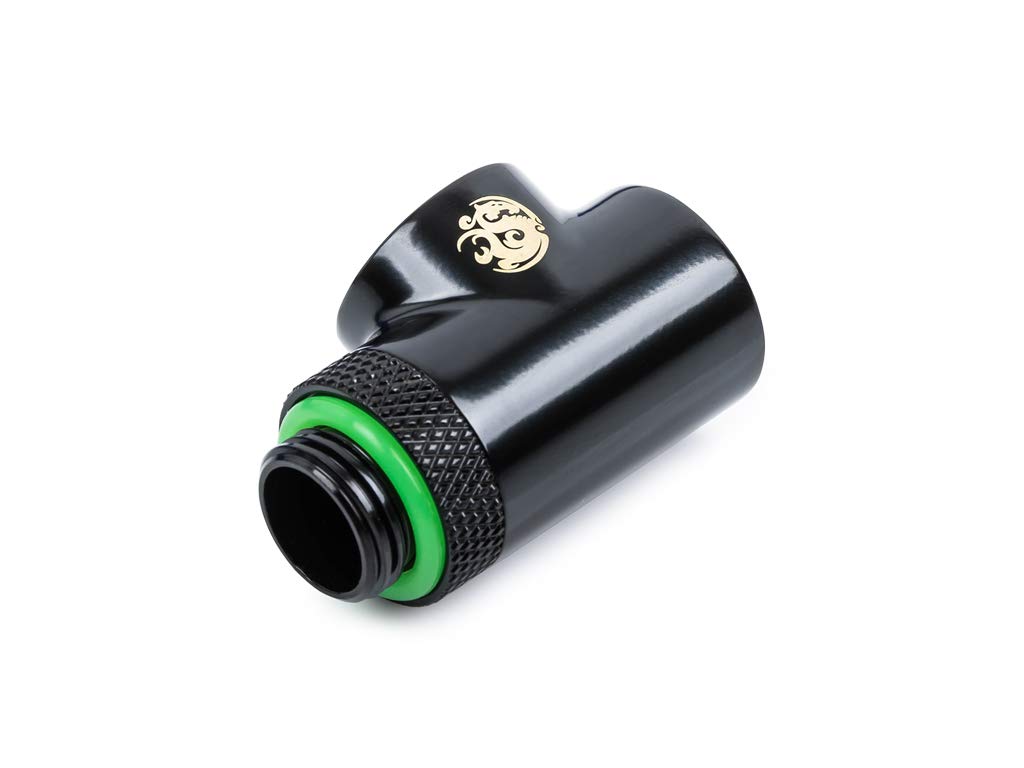 Bitspower T-Block Rotary Fitting, Matte Black