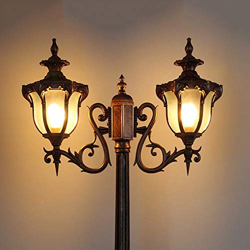 ZZYJYALG E27 European Home Garden High Rod Light Outdoor Waterproof Community School Lawn Street Lantern Light Hotel Villa Garden Park Column Light Landscape Lamp