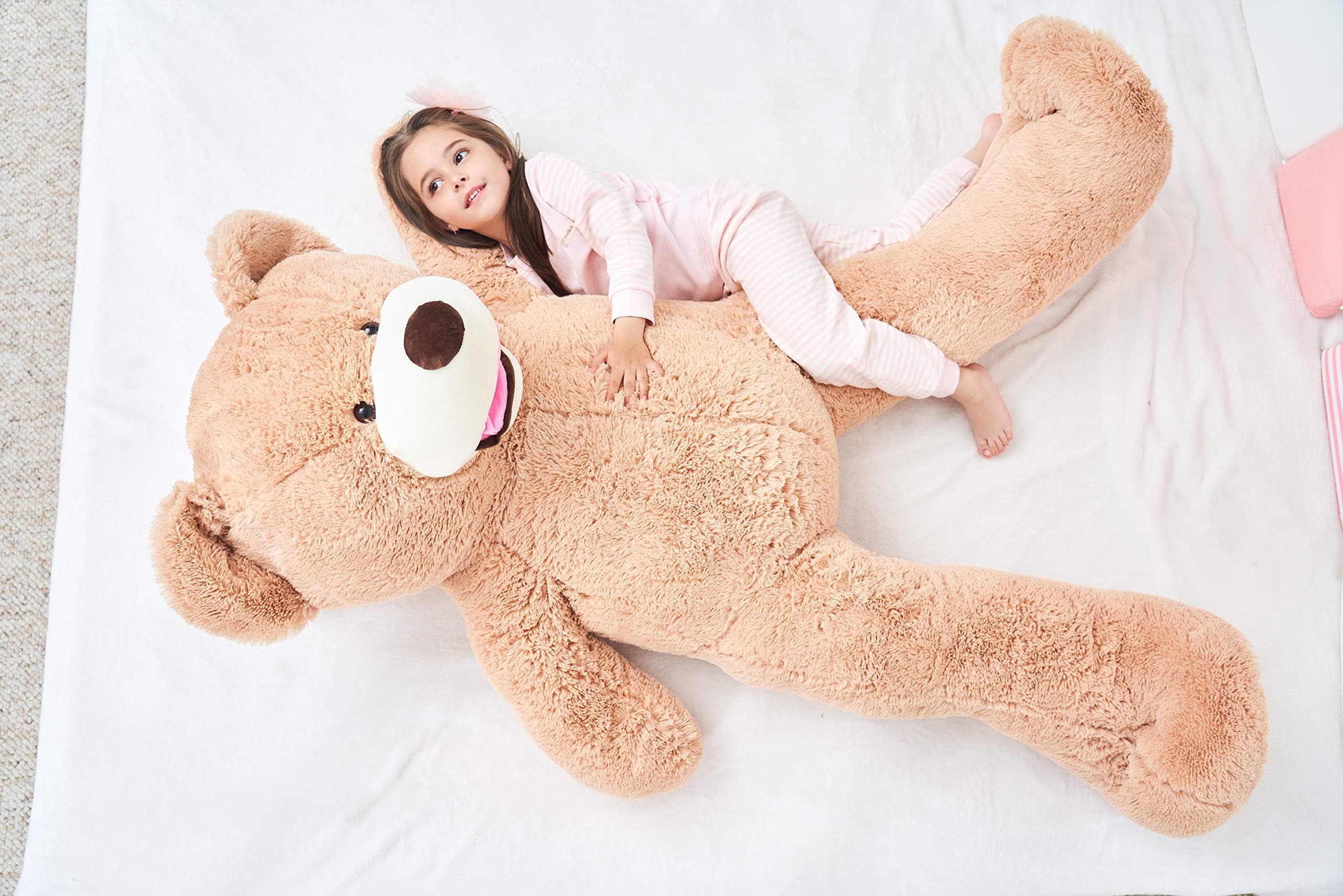 IKASA Giant Teddy Bear Plush Toy Stuffed Animals (Brown, 63 inches)
