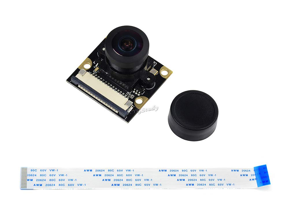RPi Camera (G) for Raspberry Pi Model B B+ A+ 4 3 2 1 Camera Module OV5647 Sensor Fisheye Lens Wider Field of View 1080p @XYGStudy