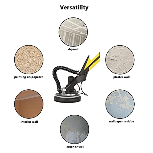 CUBEWAY 9 Inch 10 Hole Hook and Loop Abrasive Sandpaper, 30 Pcs Drywall Sander Sanding Discs, 5Pcs Each of 80 100 120 150 180 240 Grits, CW225H10
