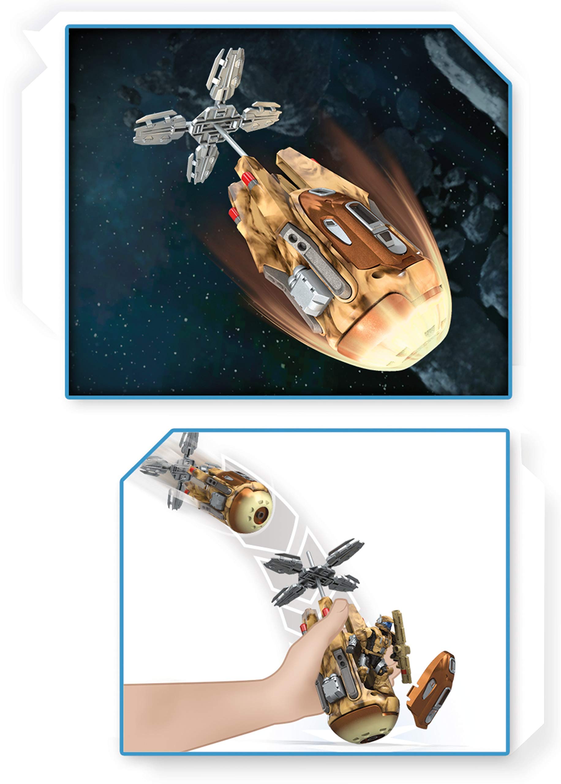 Mega Construx Halo Operation Bronze Cobra Drop Pod Micro Action Figure Building Set