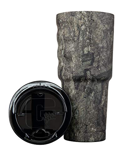 Grizzly Grip Cup 32 oz Tumbler | Stainless Steel | Vacuum Insulated with TwistTop Lid | For Coffee Car Travel Beach Camping Hiking Hunting Fishing | Realtree Timber