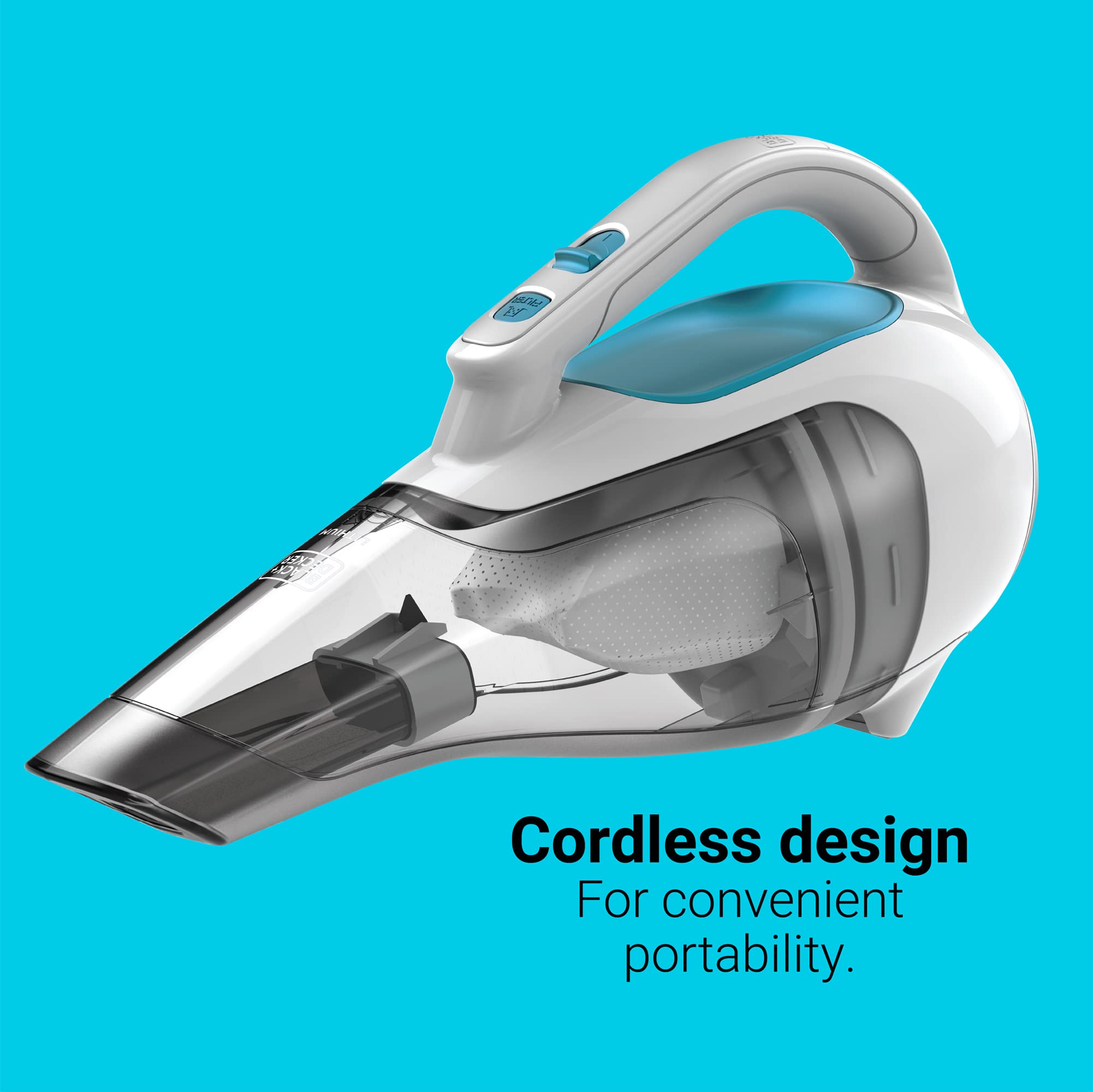BLACK+DECKER HHVI315JO42 Dustbuster Cordless Lithium Hand Vacuum, Flexi Blue (Renewed)