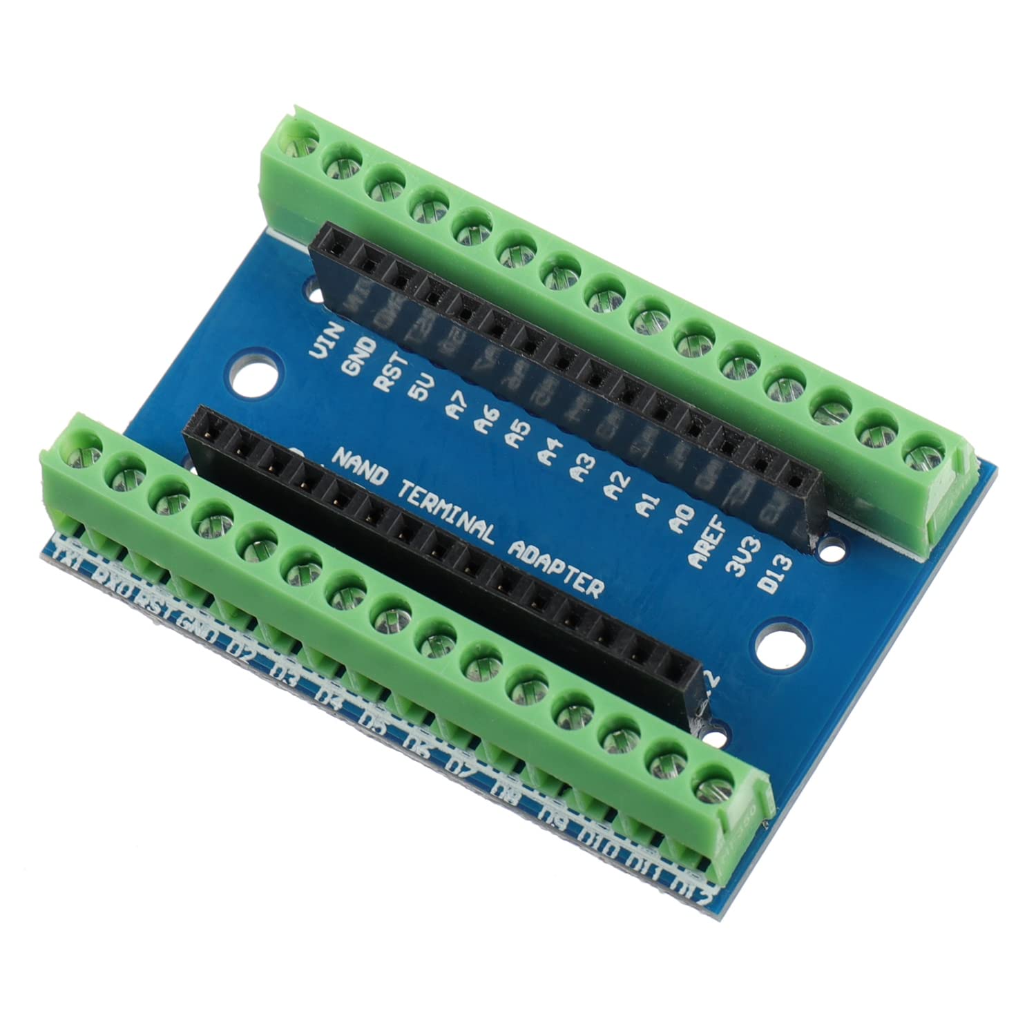 BOJACK Nano V3.0 3.0 Controller Terminal Adapter Expansion Board Nano IO Shield Simple Extension Plate for Arduino Nano AVR ATMEGA328P(4PCS)