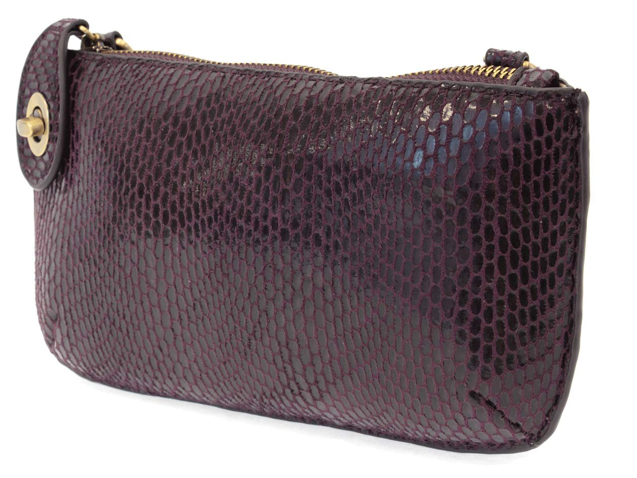Joy Susan Womens Crossbody Wristlet: Python Clutch