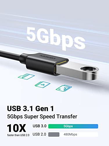 UGREEN USB C to USB 3.1 Adapter,USB C Female to USB Male Adapter,Type C Adapter OTG Cable Compatible with MacBook Pro 2022, MacBook Air/Mini,iPad Mini/Pro 2022, Samsung Galaxy S22 Google Pixel