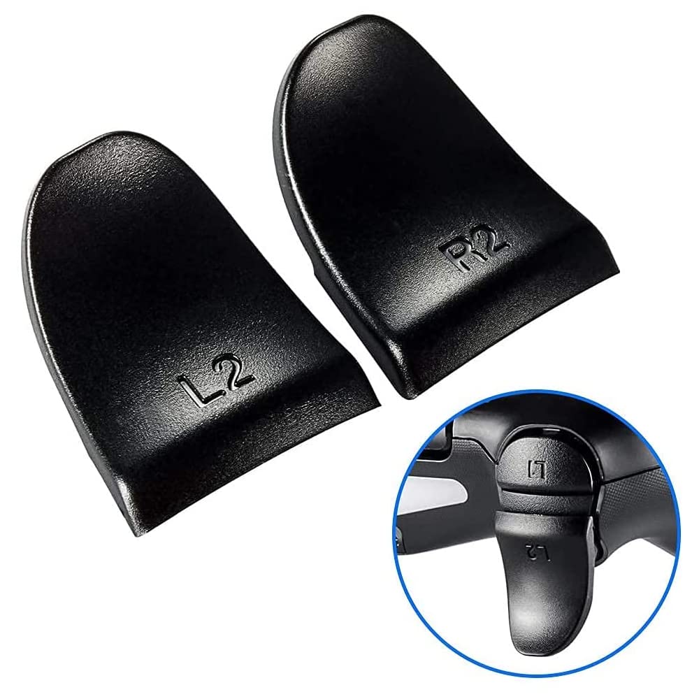 MMOBIEL R2 L2 Trigger Extension Buttons for Playstation 4-2 Pair Buttons for PS4 Controller Replacement - Compatible with PS4, PS4 Slim, PS4 Pro - Dualshock 4 Controller