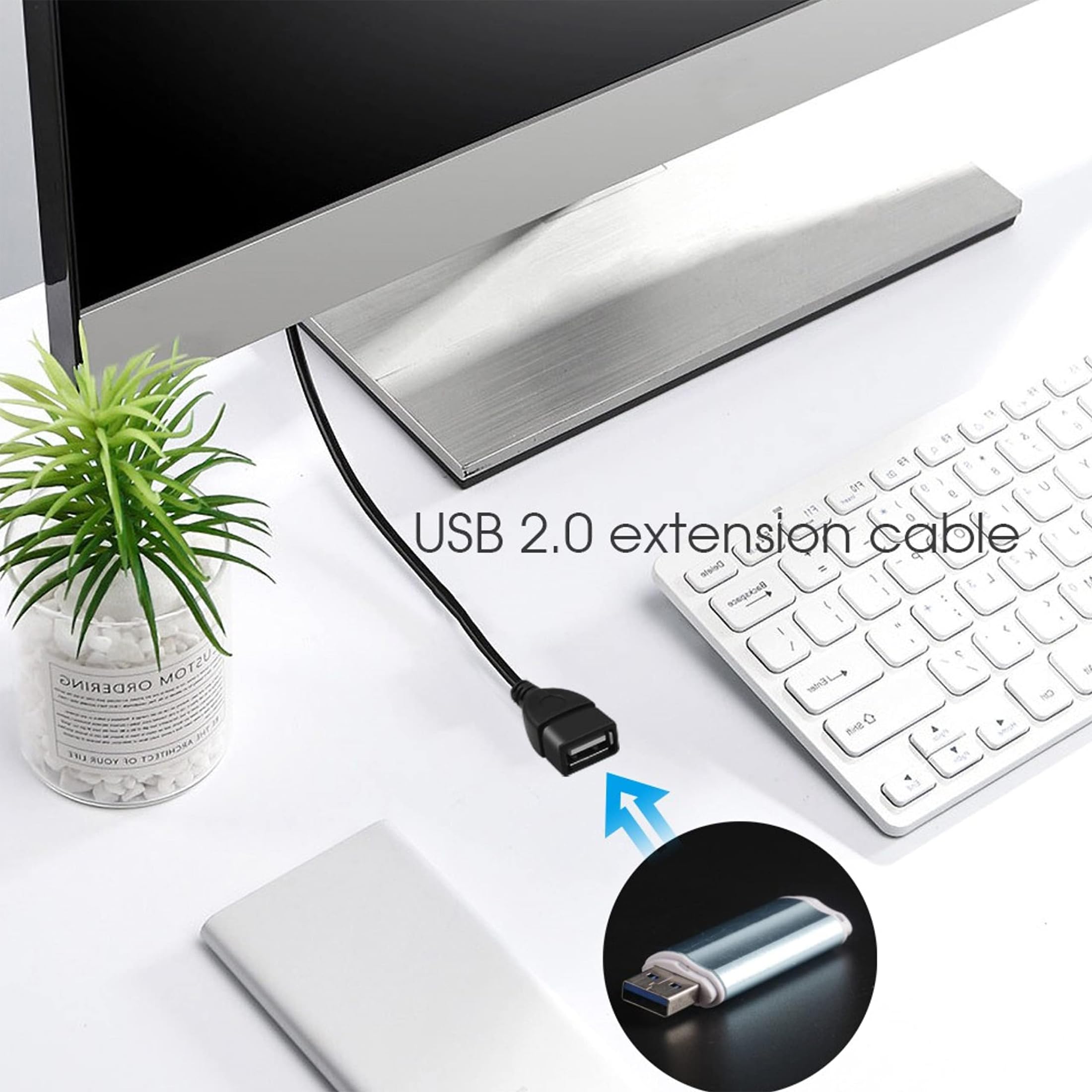 SaiTech IT 5 Pack Speed USB 2.0 Extension Cable 480Mbps Male A to Female A for Laptop/PC/Printers - 3.3 Feet - 1.2M