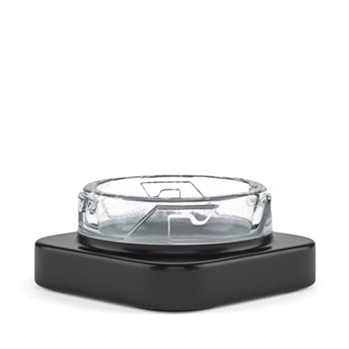 Child Proof 9ml Square Jar Glass Containers (60 Pack) - Cube Jars (All Black W/ White Interior)