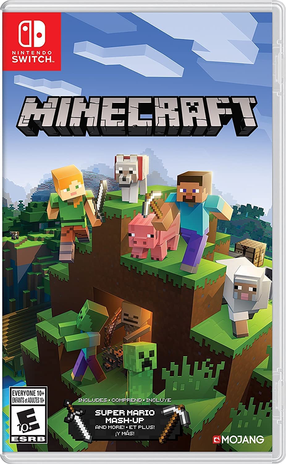 NEW Switch Deluxe Holiday Game Bundle: Animal Crossing-New Horizons Special Edition + Nintendo Switch Minecraft Game Disk and T.F. Card