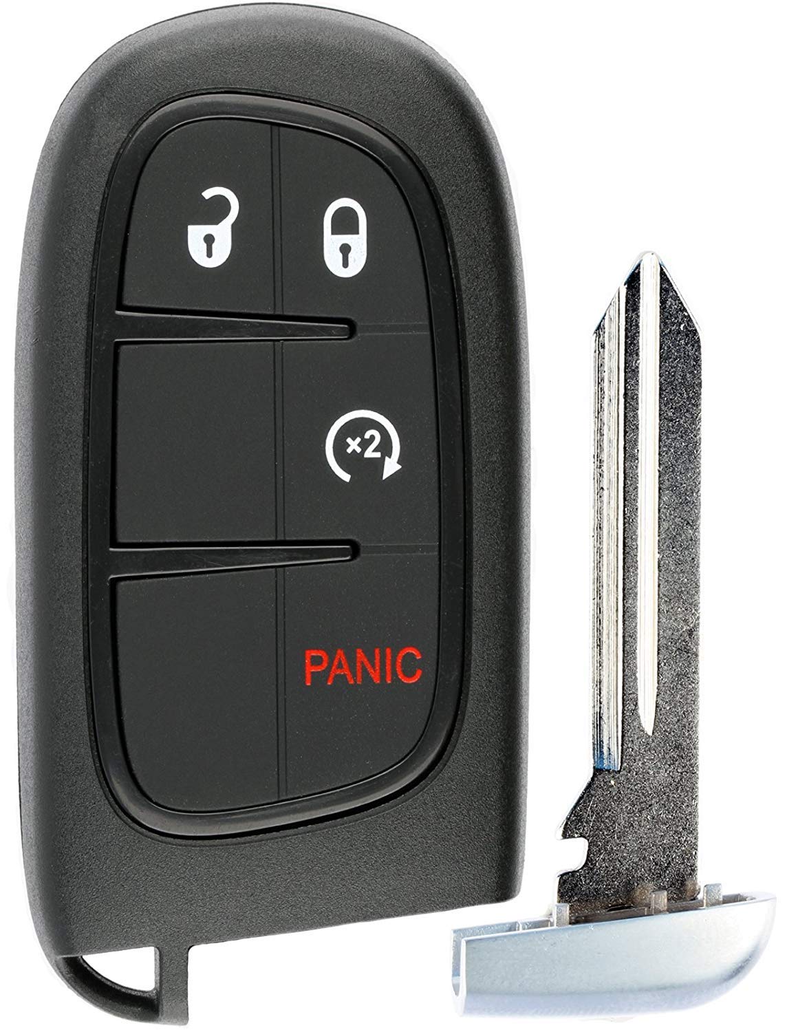 BESTHA 4 Button Keyless Entry Remote Car Key Fob Replacement GQ4-54T for 2013-2018 Dodge Ram 1500, 2500, 3500