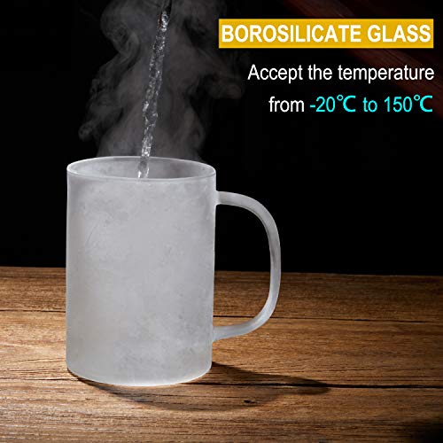 Enindel 3020.05 Glass Tea Mug with Infuser and Lid, Tea Cup, Clear, 20 OZ, GM005