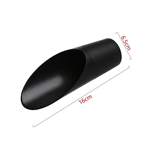 Bonsai Soil Scoops,Plastic Garden Soil Scoops,Colorful Gardening Tools Potting Scoopers Bucket Shovel for Flower Planting,Bonsai,Potting(Black)