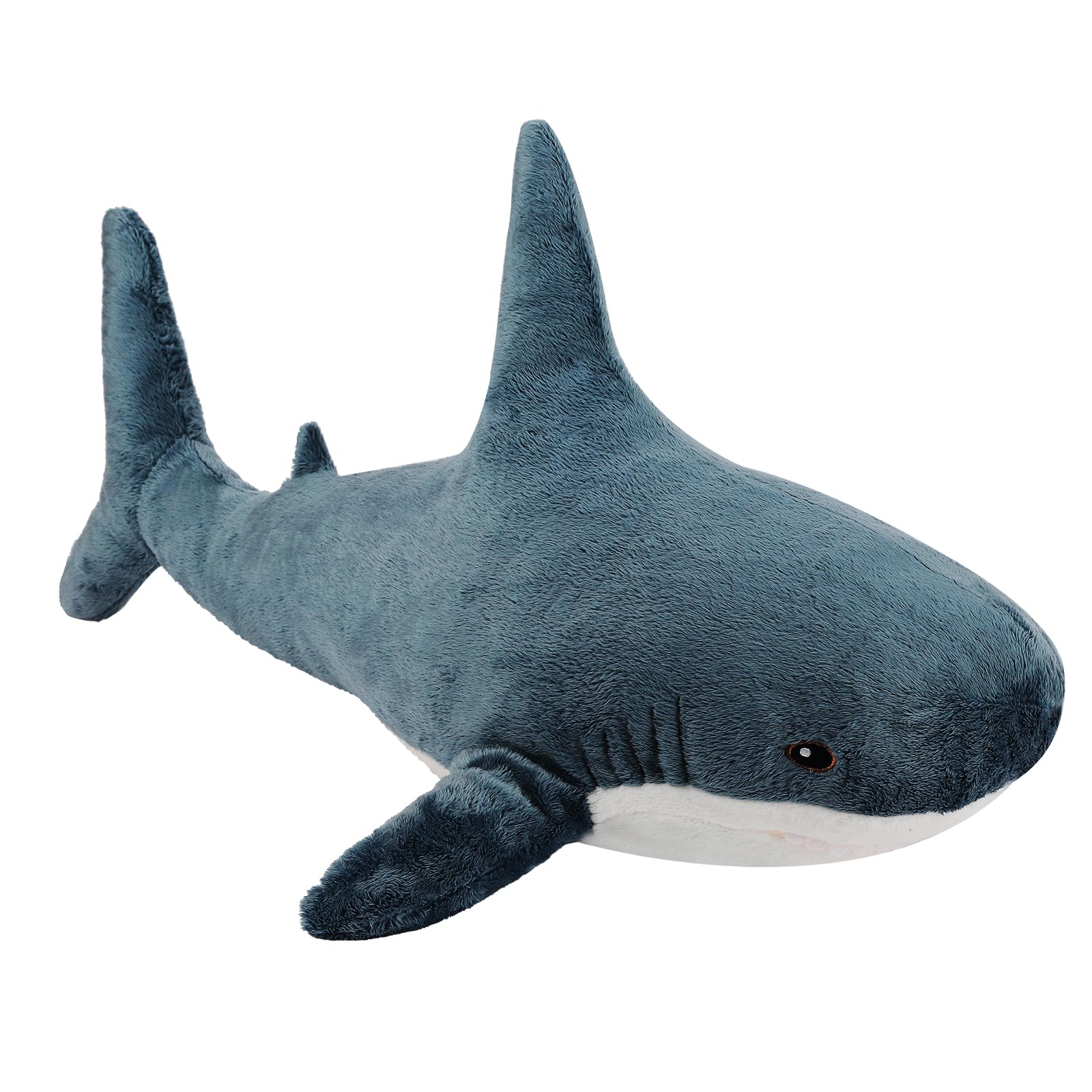 MUPI Shark Stuffed Animal 23” Shark Plush Soft Squishy Shark Toys Shark Plush Pillows, Perfect Stress Relief，Room Decoration for Boys and Girls Shark Plushies for Kids（Dark Blue）