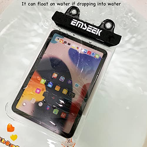 EMSEEK Waterproof Ebook Reader Case Waterproof Tablet Cover Dry eReader Bag Waterproof Holder Pouch for Amazon Kindle Paperwhite Oasis Fire 7 IPAD Mini Passport Wallet Key Fob Money Phone(Blue)