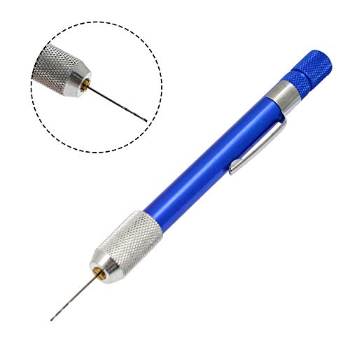 Bonsicoky 21Pcs Metric Mini Micro Drill Bit Set, HSS Twist Drill Bits with Mini Pin Vise & Plastic Case, Precision Drilling Hand Tools for Wood Jewelry DIY Carving Drilling