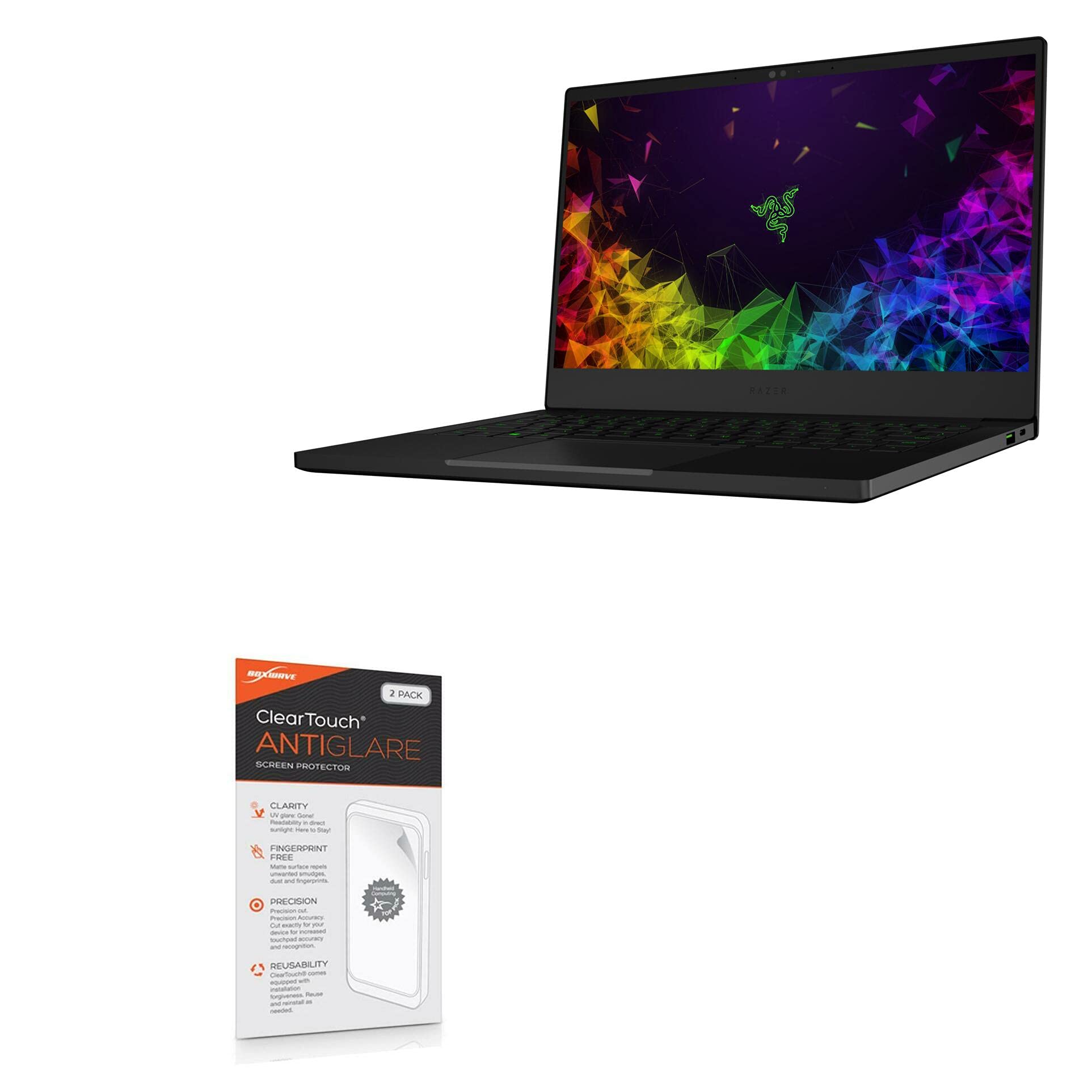 BoxWave Screen Protector Compatible with Razer Blade Stealth 13 (2019) - ClearTouch Anti-Glare (2-Pack), Anti-Fingerprint Matte Film Skin for Razer Blade Stealth 13 (2019)